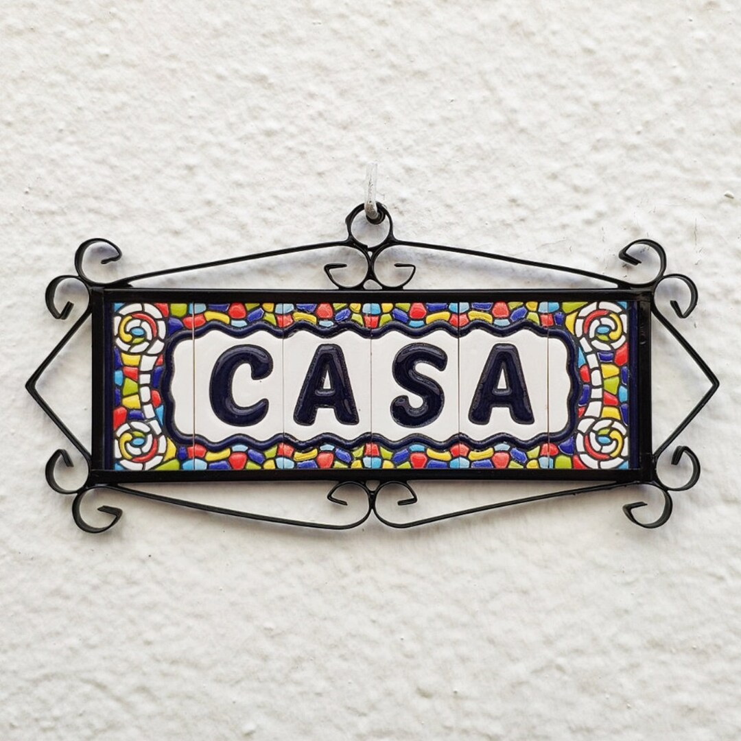 Ceramic Letters and Numbers 7.5cm. (3") for the Wall - Enameled Letters ...