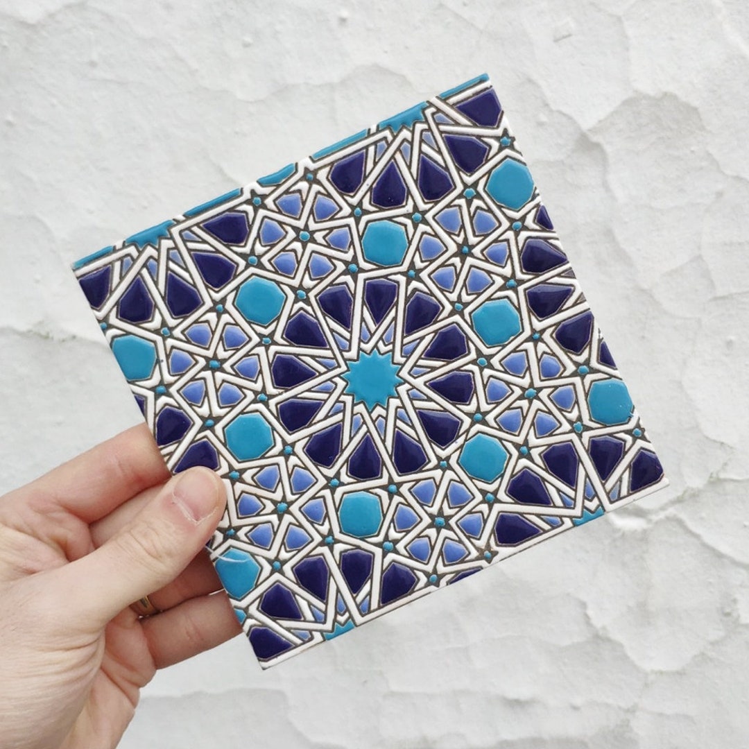 15cm (6") Andalusian Ceramic Tiles - Spanish Tiles for DIY, Decorative ...