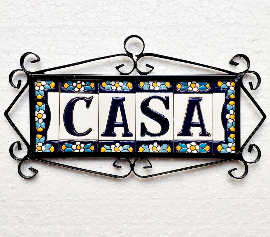 Ceramic Letters and Numbers 7.5cm. (3") for the Wall - Enameled Letters ...