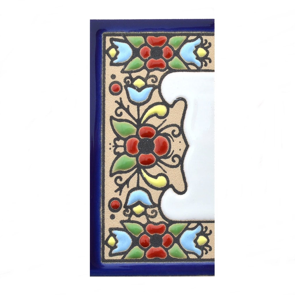 Ceramic Letters and Numbers 7.5cm. 3 for the Wall Enameled Letters and ...