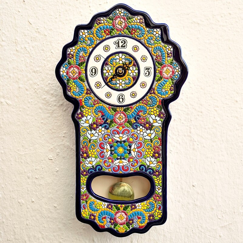 Hand Painted Clock - Etsy