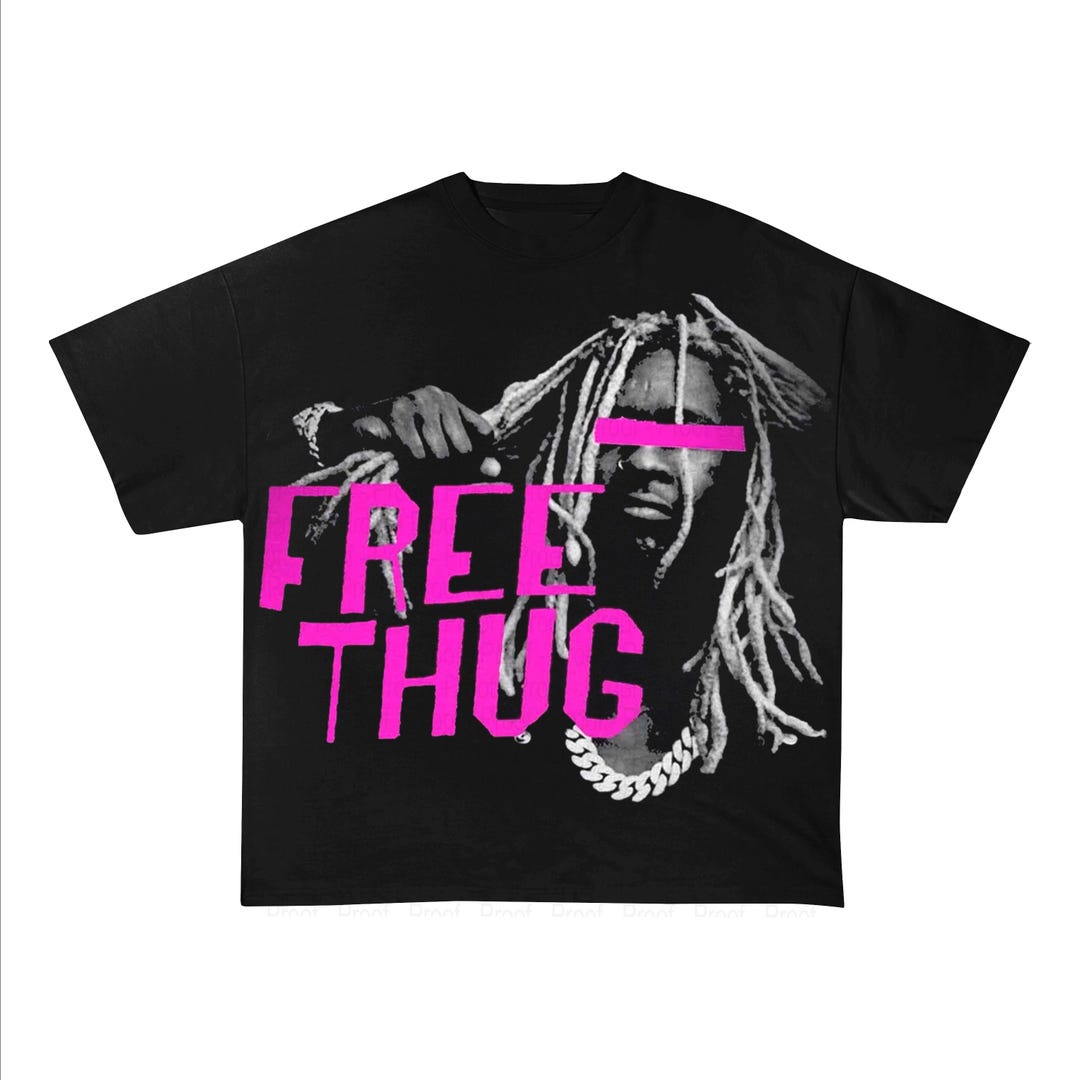 FREE THUGGER Young Thug Rapper Mugshot Tee - Etsy