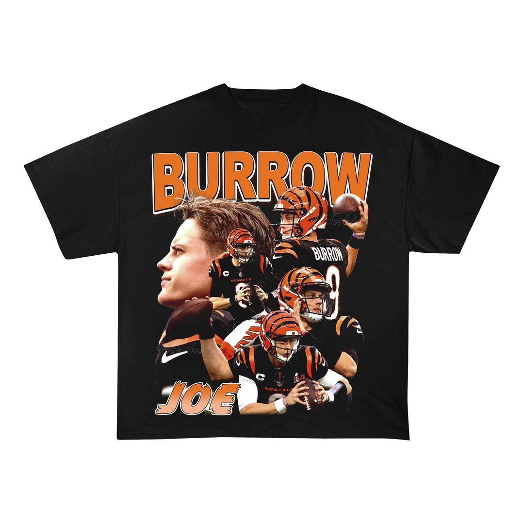 Joe Burrow Shirt Vintage 90s 9/quarterback Homage Retro Classic Graphic ...