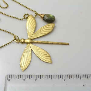 Dragonfly Necklace With Labradorite, N1602 - Etsy
