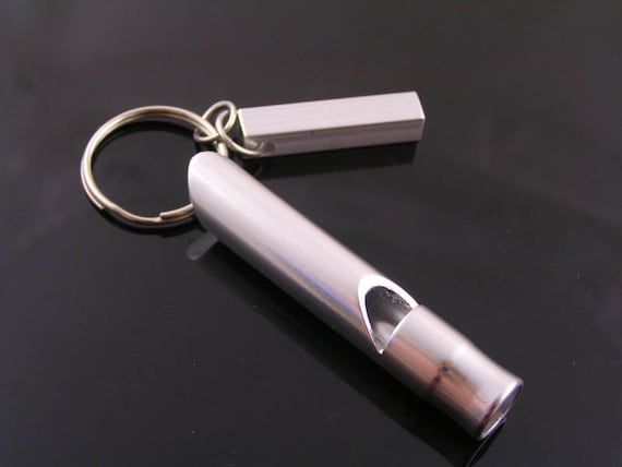 Personalized Keychain With Whistle Keyring Gift Idea | Etsy