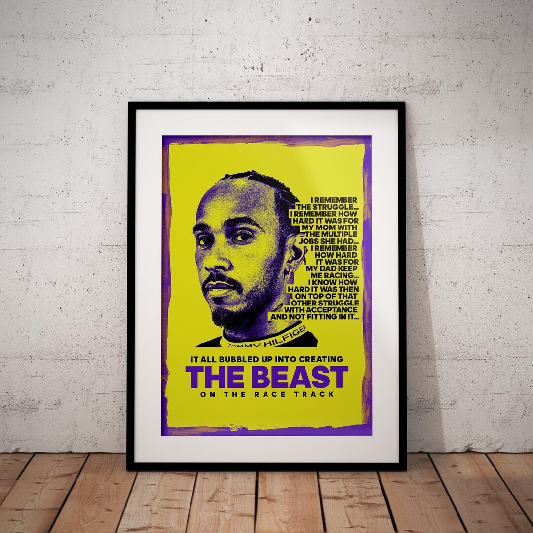 Lewis Hamilton, Inspirational Quote, the Beast on the Track ...