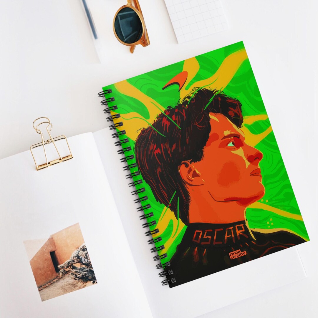 Oscar Piastri F1 Notebook Mclaren Racing Notebook, Formula 1 Fan ...