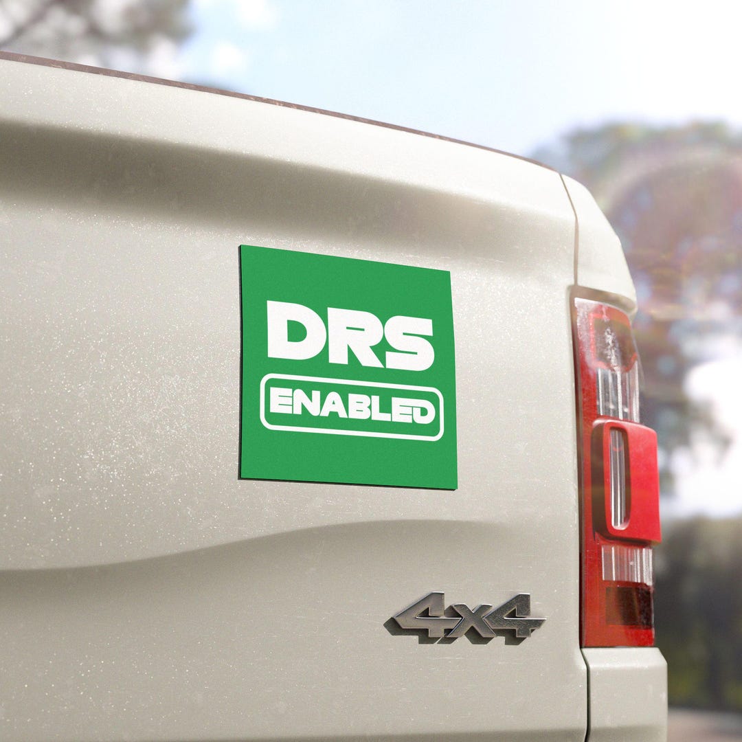 DRS Enabled Magnet Fun Formula 1 Car & Fridge Magnet, 5x5, F1 DRS Humor ...