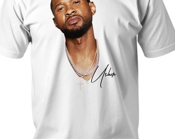 Usher Big Face Graphic Print (for Dark Color Prints) - Etsy