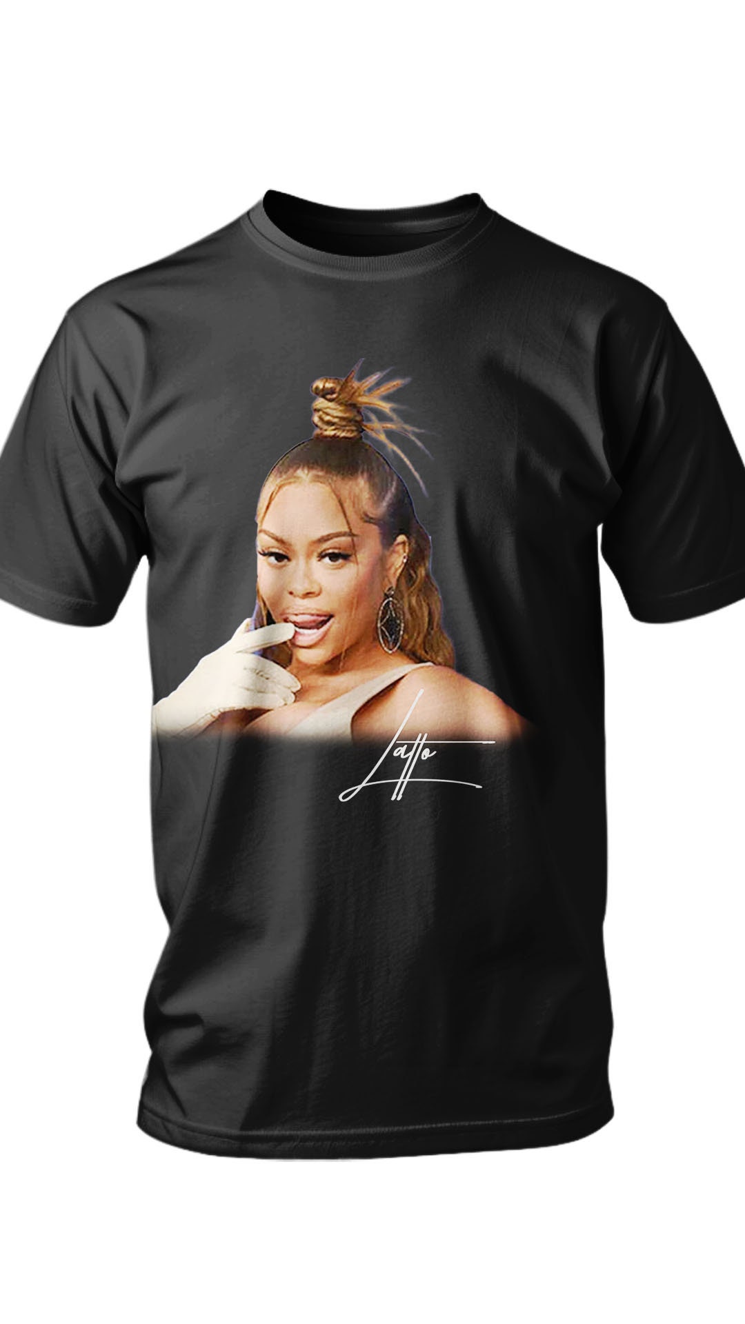 Latto Big Face Graphic Print (for Dark Color Prints) - Etsy