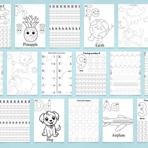 Interactive Alphabet & Tracing Workbook for Kids | Printable Activities ...