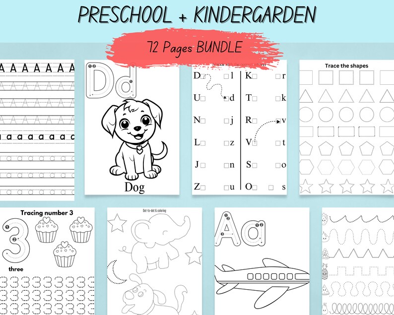 Interactive Alphabet & Tracing Workbook for Kids | Printable Activities ...