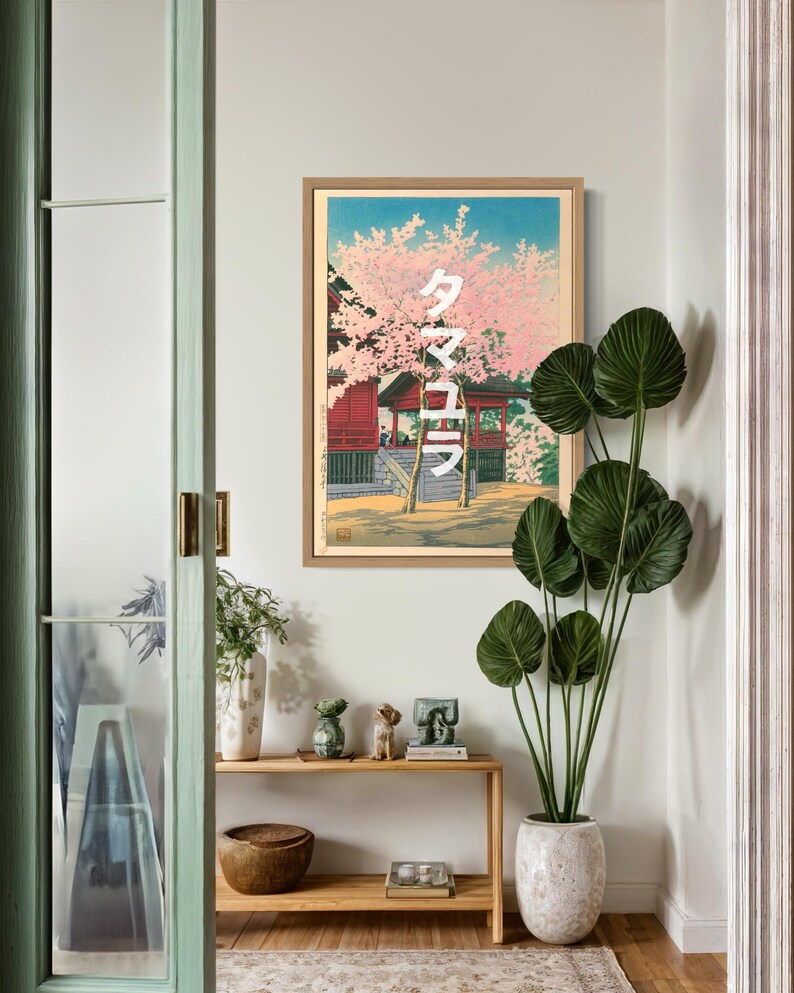 Vintage Japanese Poster, Japanese Wall Art, Gallery Wall Art, Kiyomizu ...