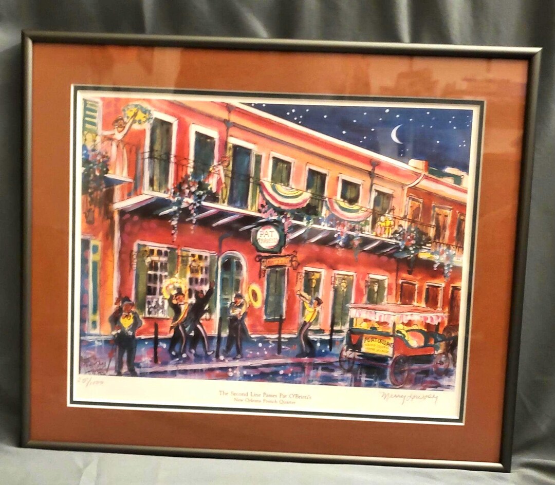 RARE: Merry Pierce Lowrey "the Second Line Passes Pat O'brien's ...