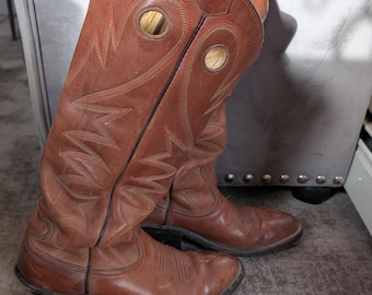 Striking Red Bowman's Wilson Buckaroo Boots - Authentic Western ...