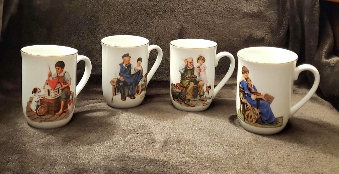 Norman Rockwell Museum Mugs. - Etsy