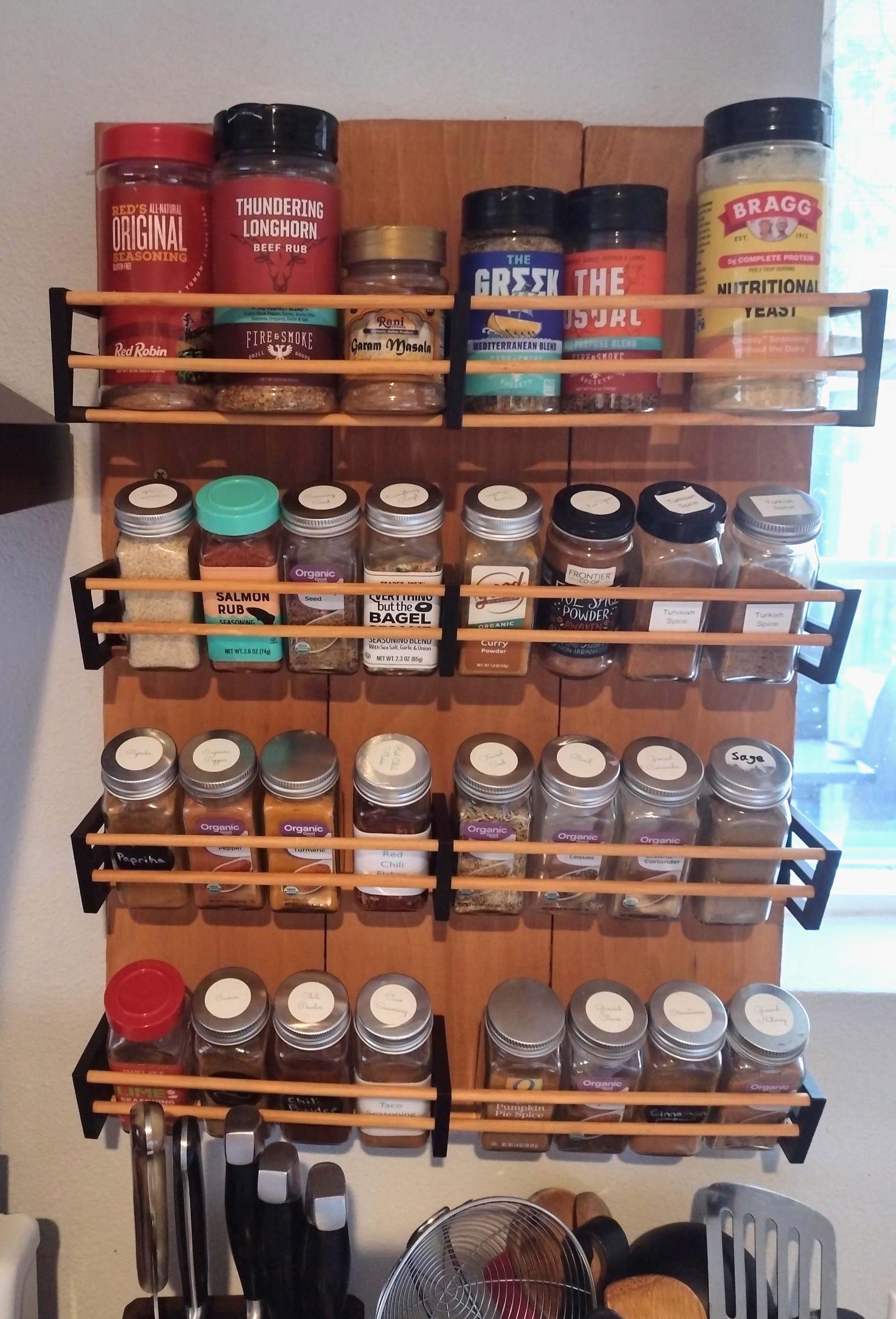 Wall Mounted Spice Rack - Etsy