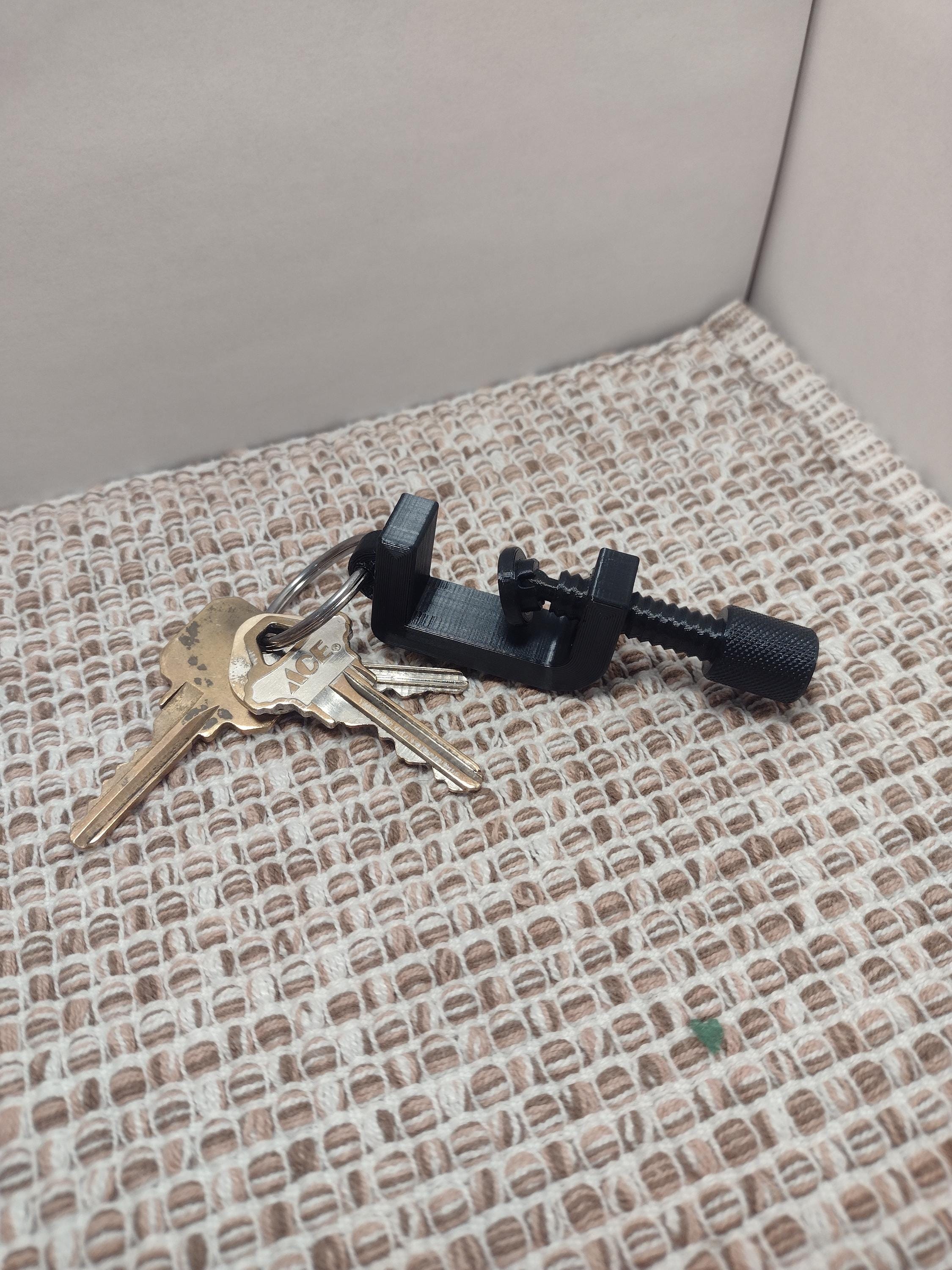 Customizable C-clamp Keychain - Etsy