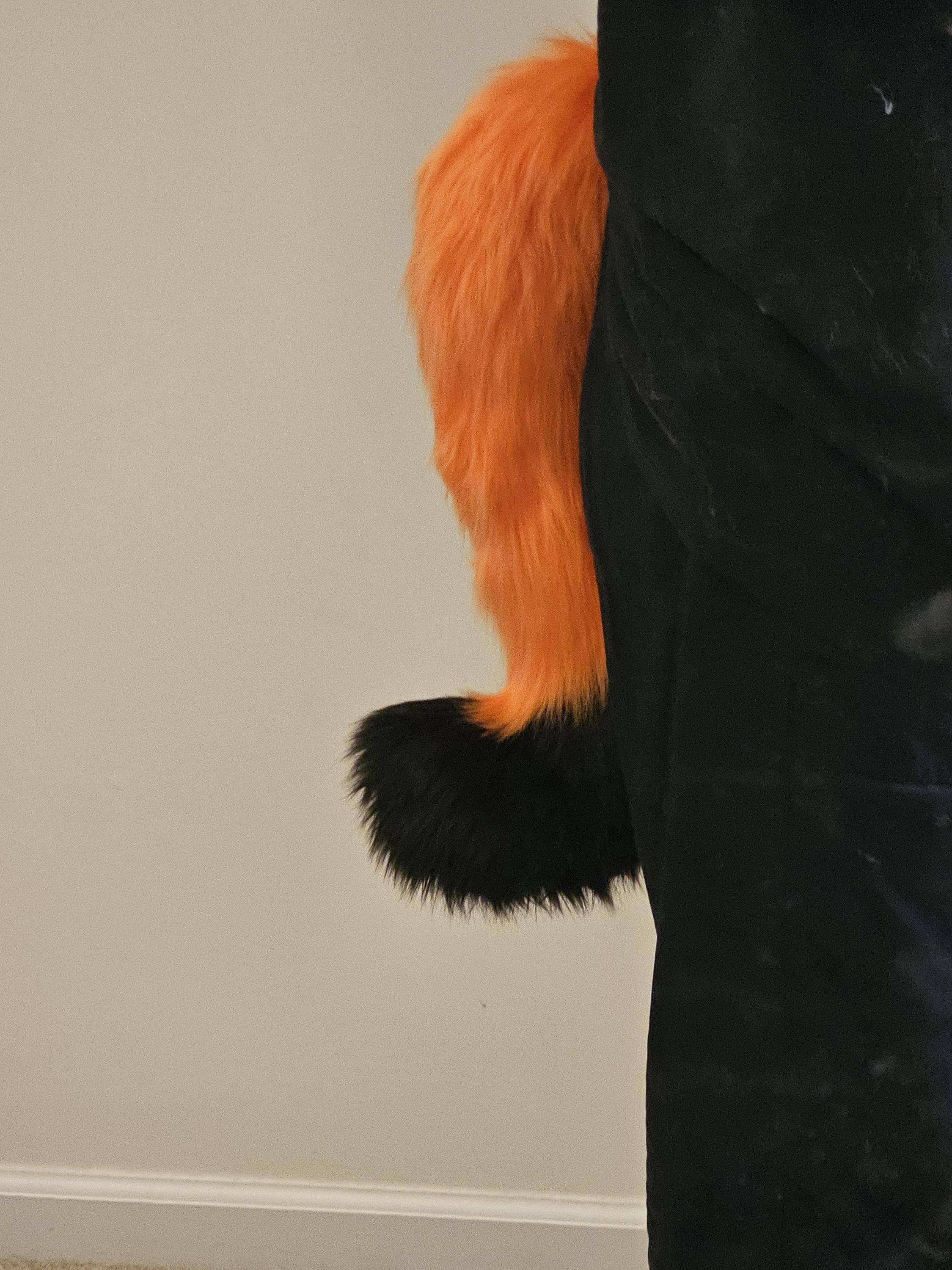 Black and Orange Fursuit Tail - Etsy