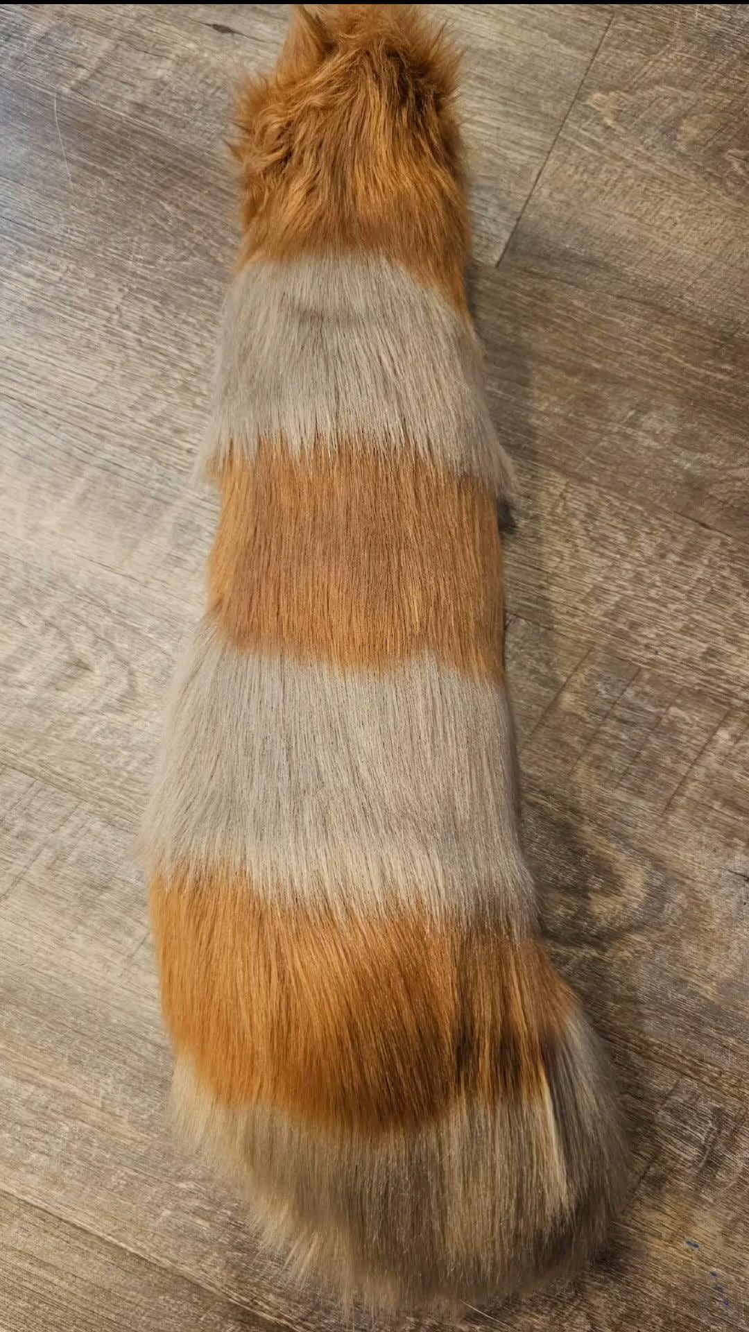 Striped Tanuki Fursuit Tail - Etsy