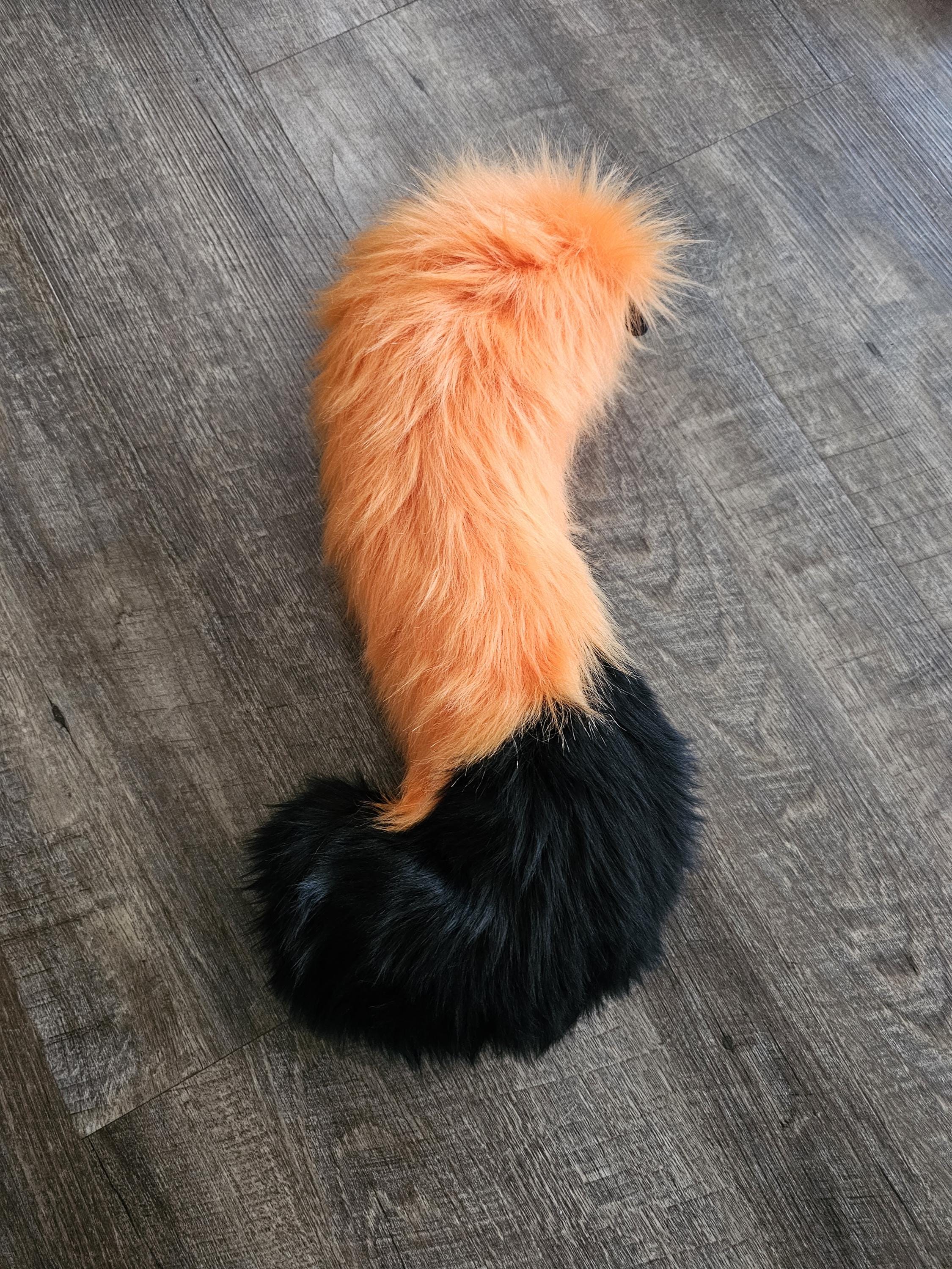 Black and Orange Fursuit Tail - Etsy