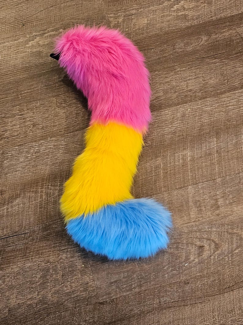 Pansexual Pride Fursuit Tail - Etsy