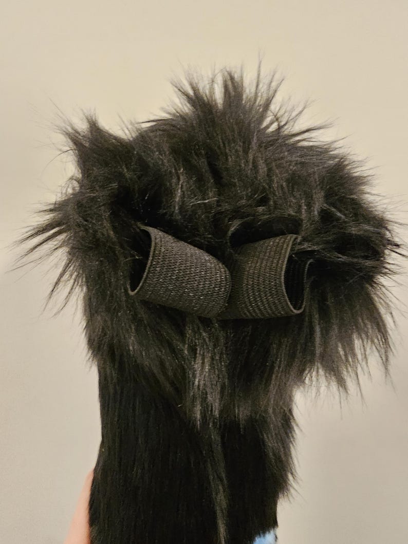 Shadow Milk Cookie Inspired Fursuit Tail, Cookie Run Kingdom, Black ...