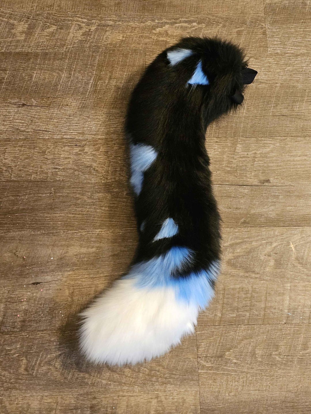 Shadow Milk Cookie Inspired Fursuit Tail, Cookie Run Kingdom, Black ...