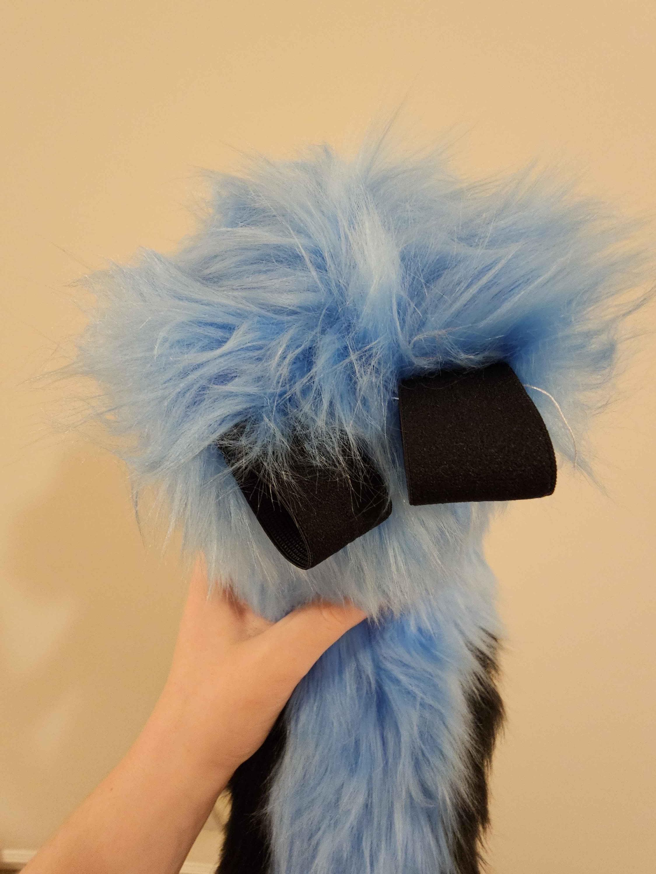 Astro Inspired Blue, Black, and White Fursuit Tail, Character From ...