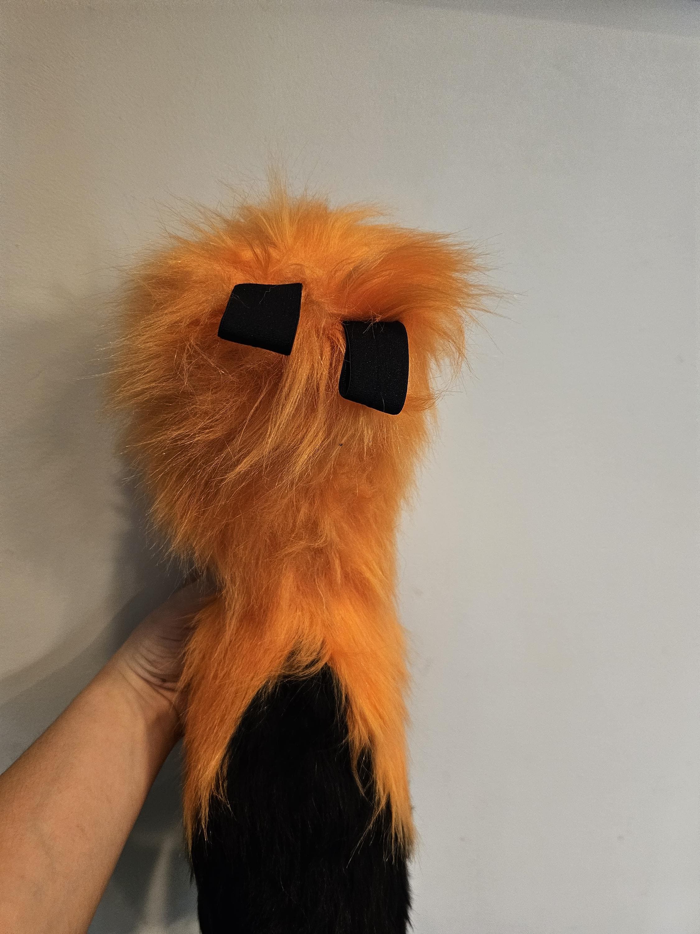 Black and Orange Fursuit Tail - Etsy