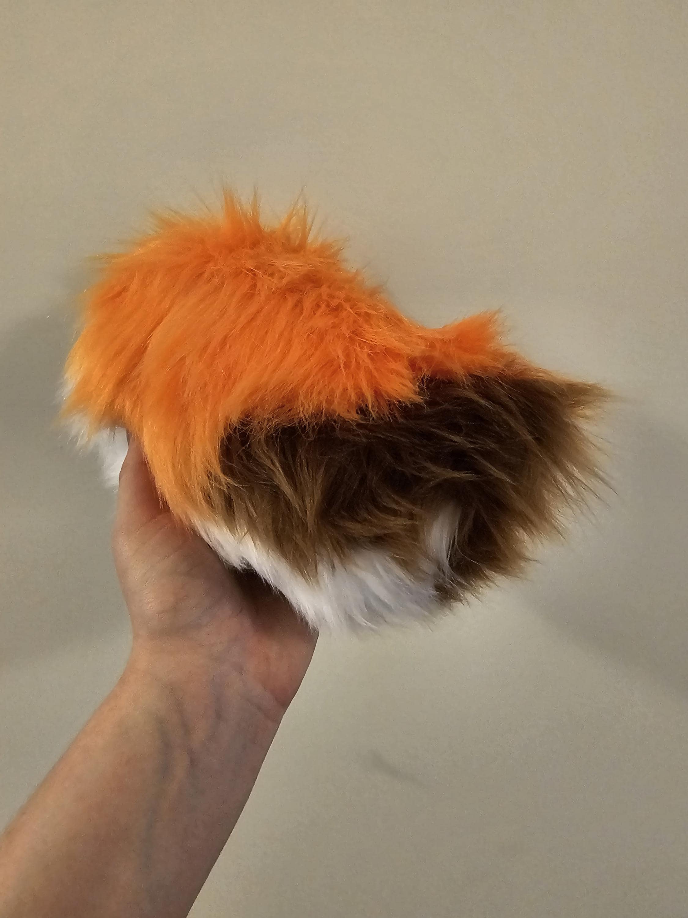 Orange , White, and Brown Fursuit Nub Tail - Etsy