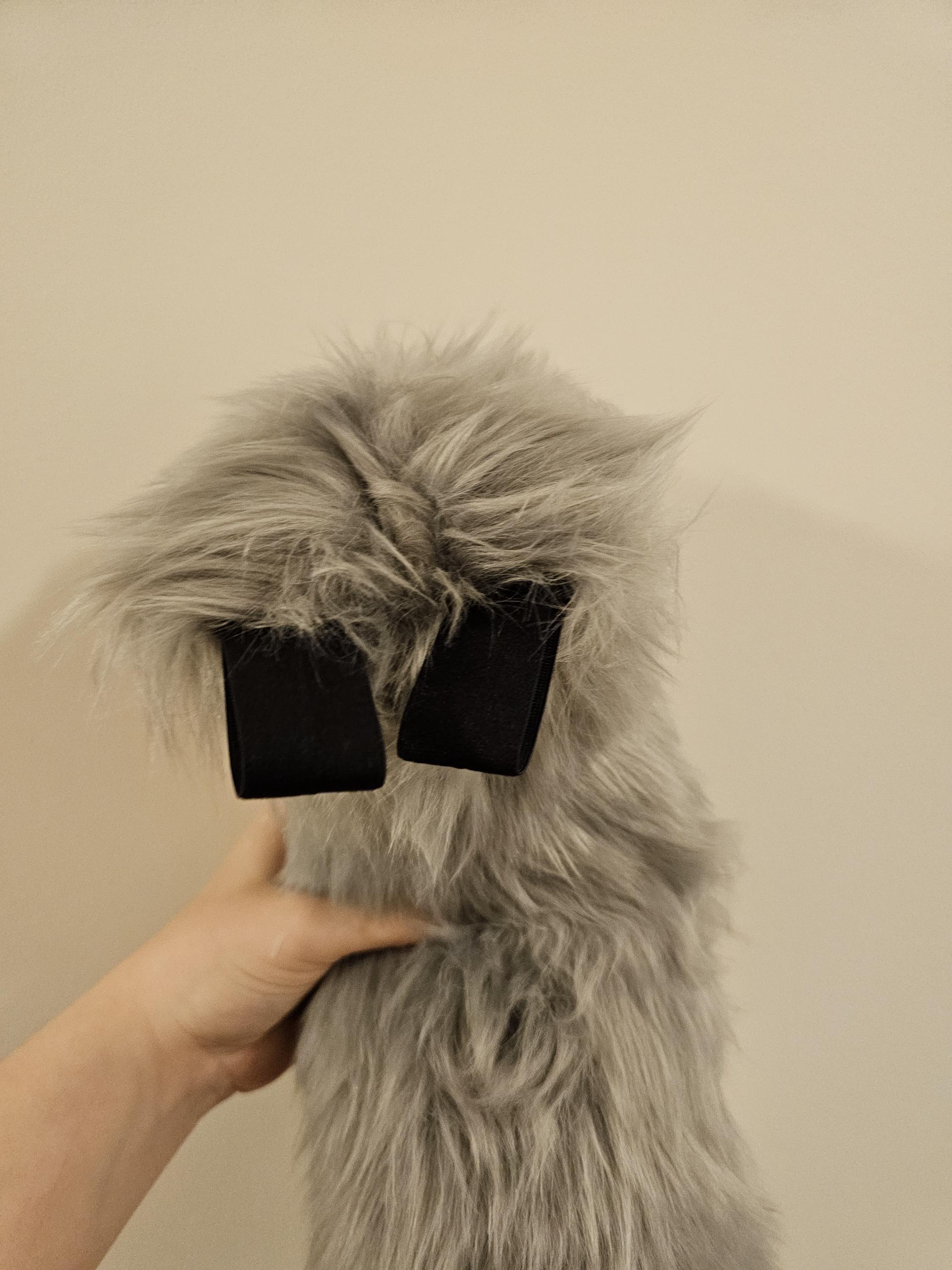 Grey Fursuit Wolf Tail - Etsy