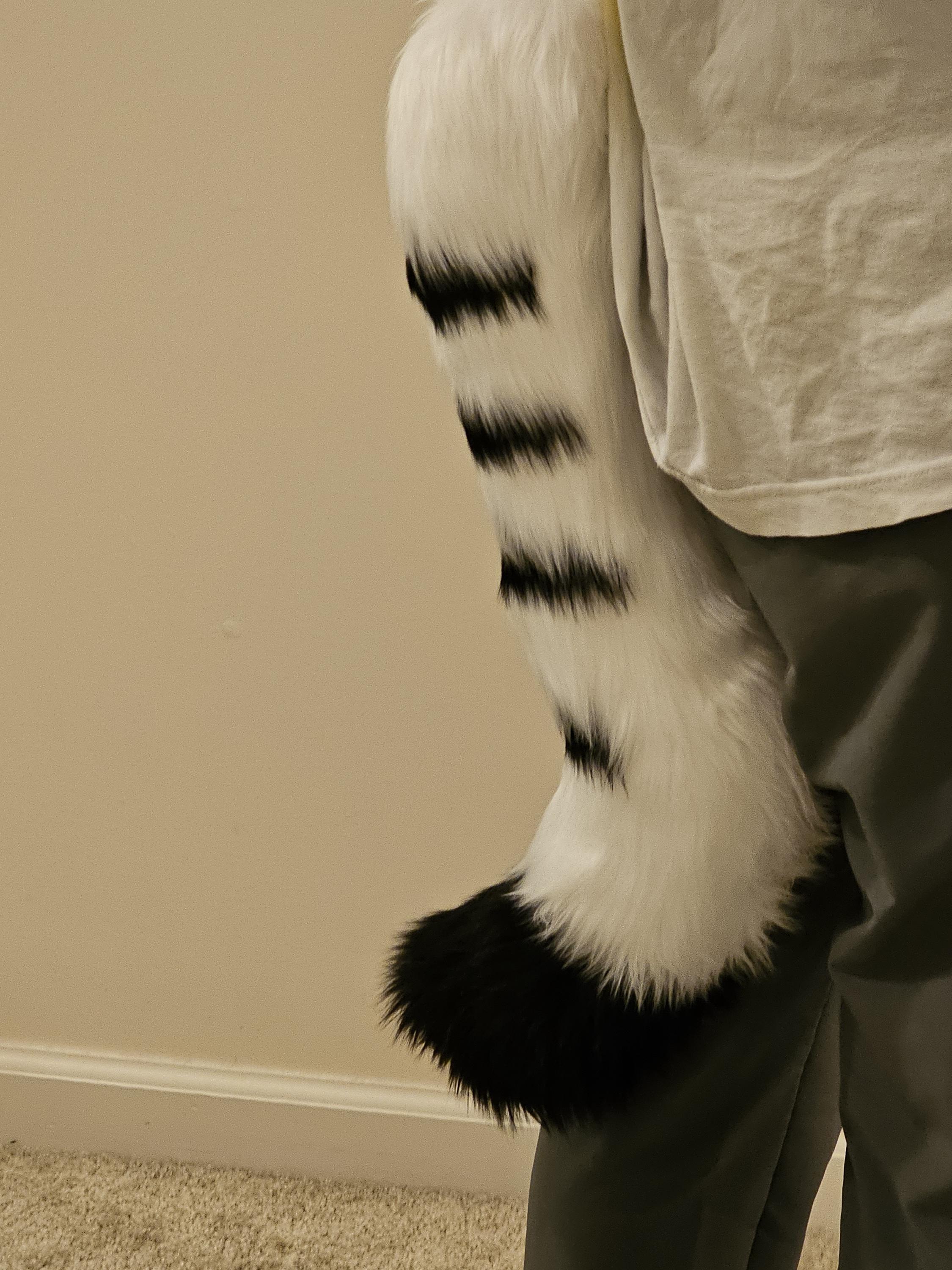White Tiger Fursuit Tail - Etsy