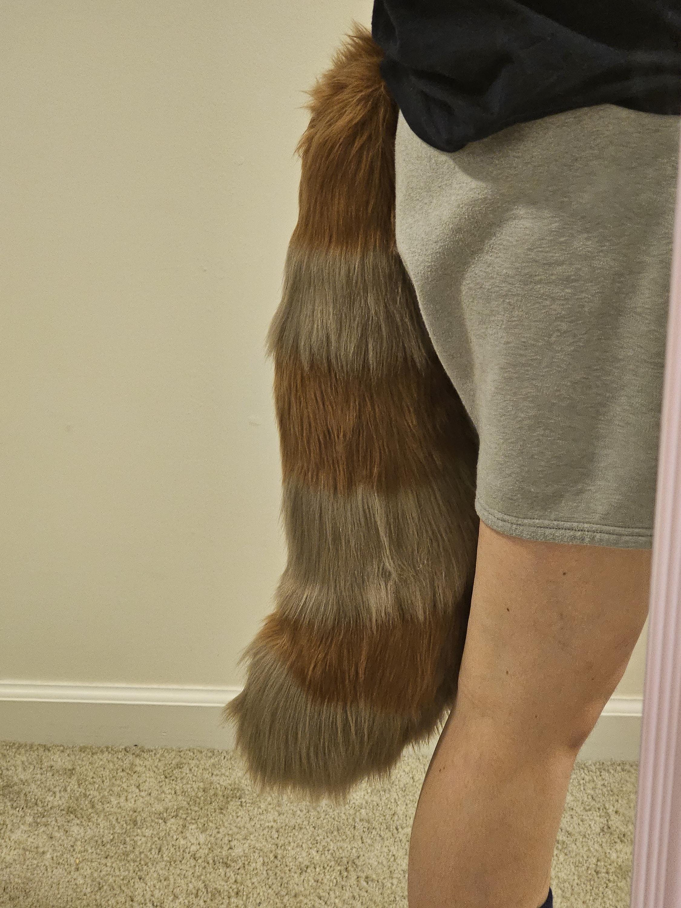 Striped Tanuki Fursuit Tail - Etsy