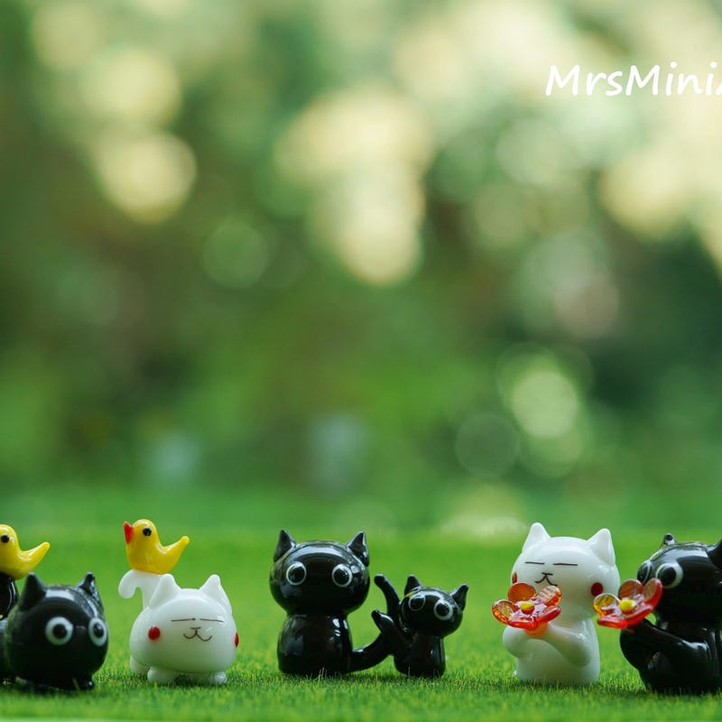 Blown Glass Mini Figures - Etsy