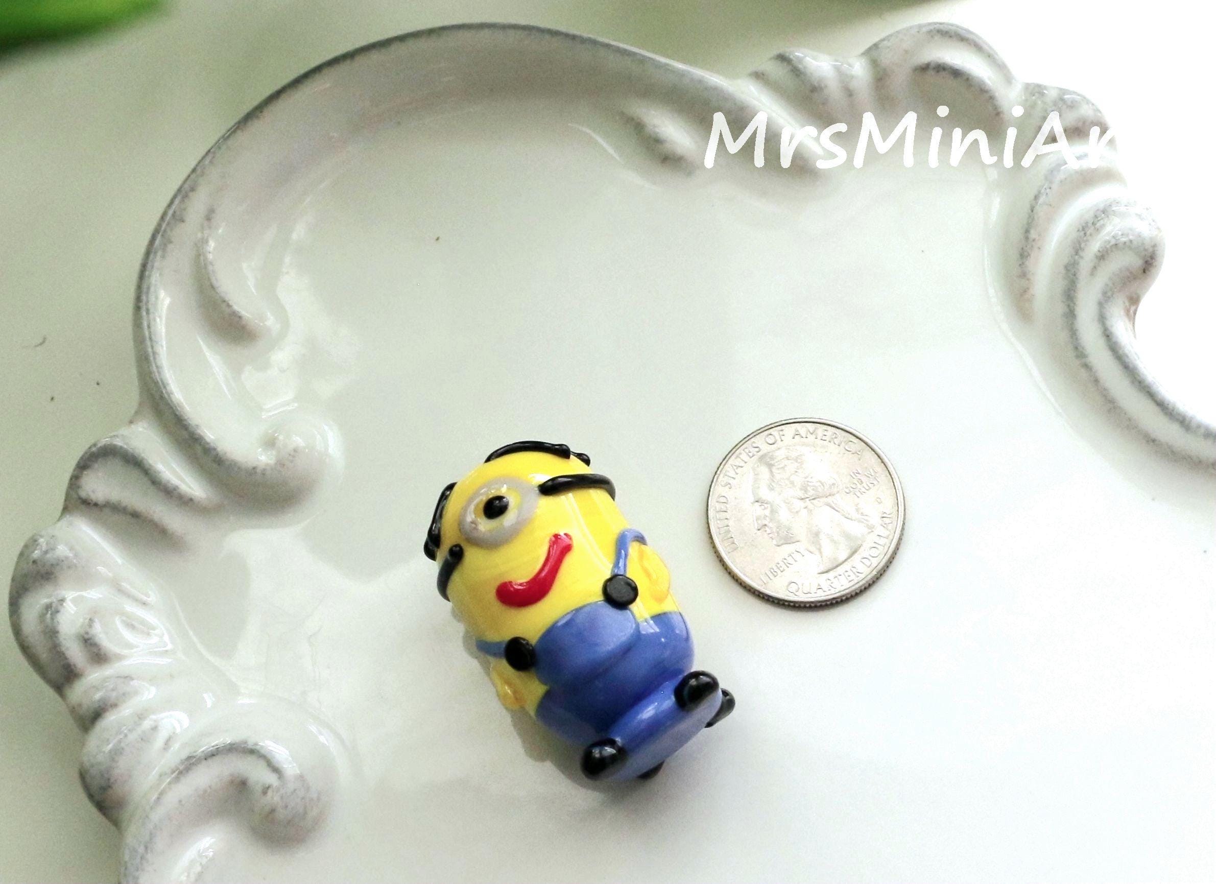 Handmade Glass Minion Figurine: Unique Collectible Decor/yellow Glass ...