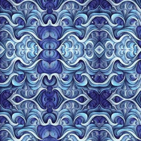 Blue Quilting Fabric - Etsy