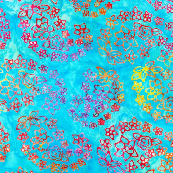 Rainbow Batik Fabric - Etsy