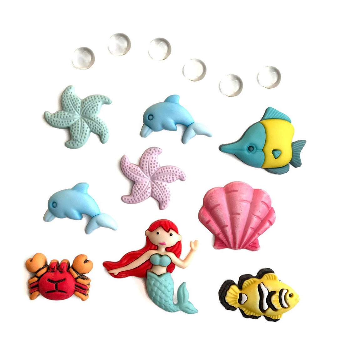 Beach Buttons - Under the Sea Theme Buttons # BG-4336- Buttons Galore ...