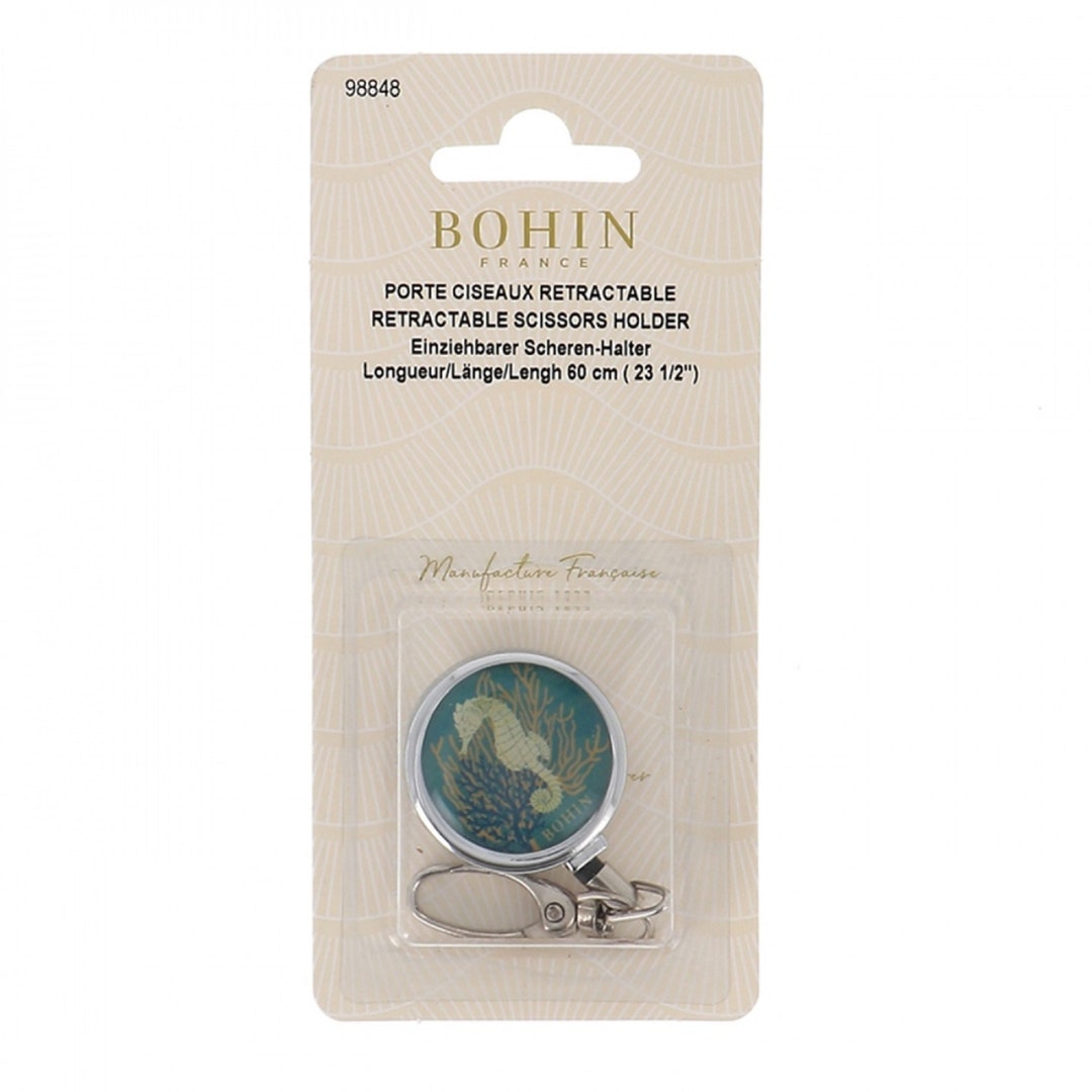 Scissors Holder Bohin Retractable Scissors Holder Snap Hook Sea Horse ...