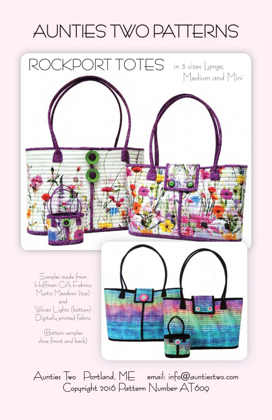 Tote Bag Patterns Aunties Too Patterns rockport Totes Bag - Etsy
