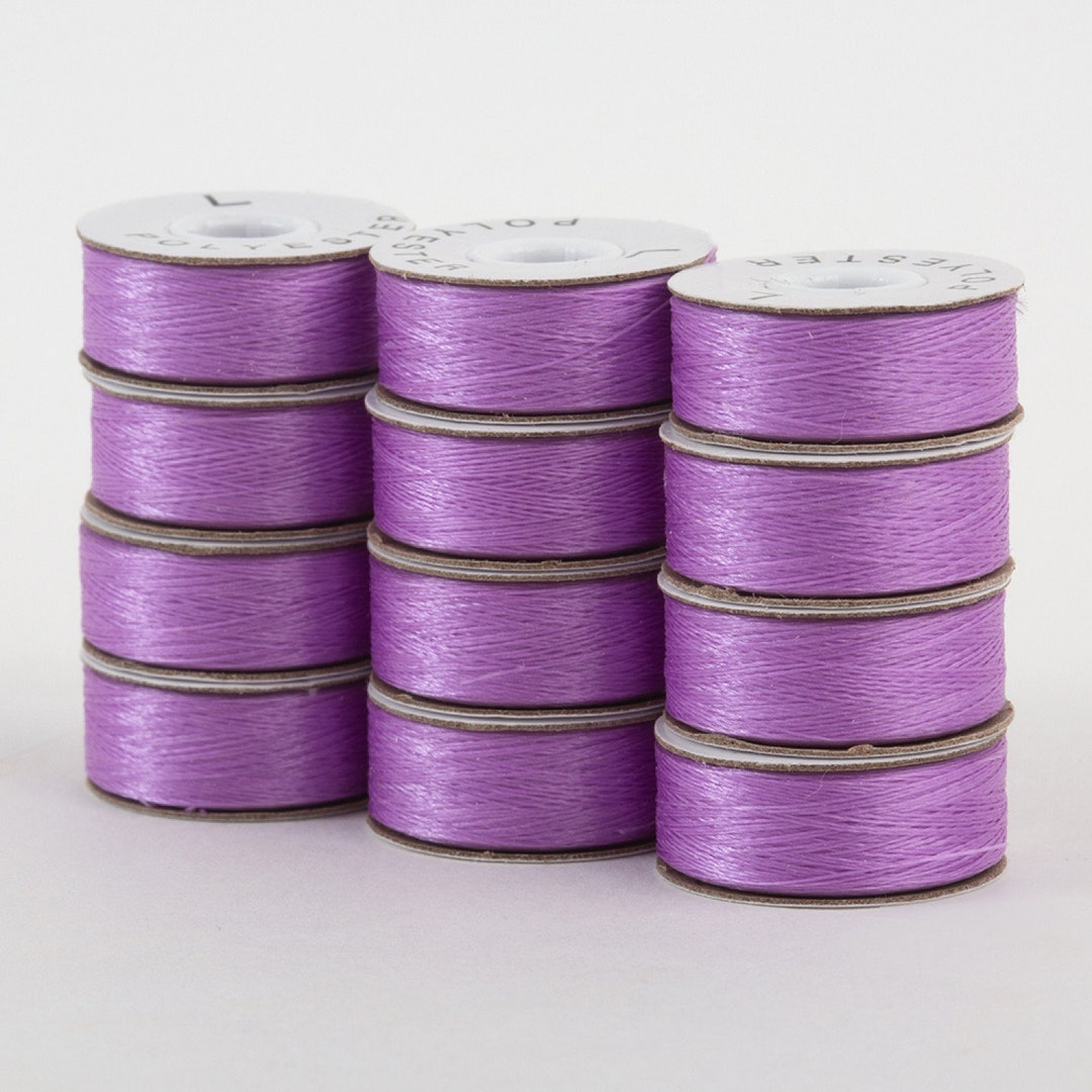 Pre-filled Bobbins -super Bobs Polyester Bobbin Cardboard 12 Pk L-style ...