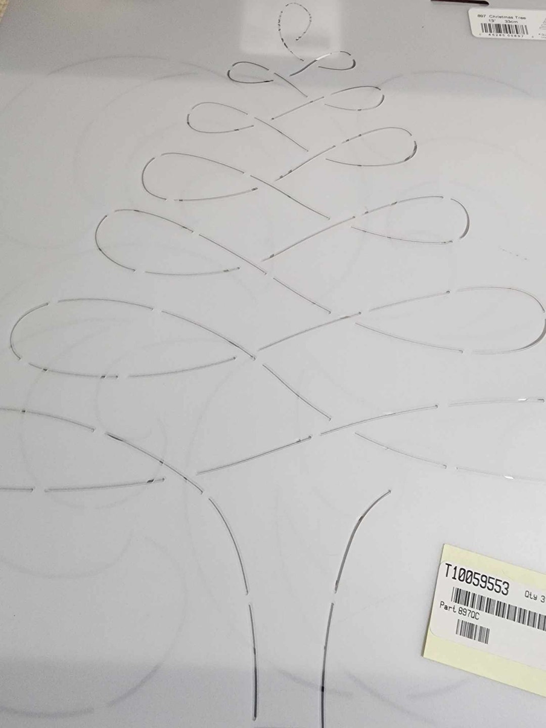Quilt Stencil Christmas Tree- Mylar Craft Stencil- 13 in #897 - Quilt ...