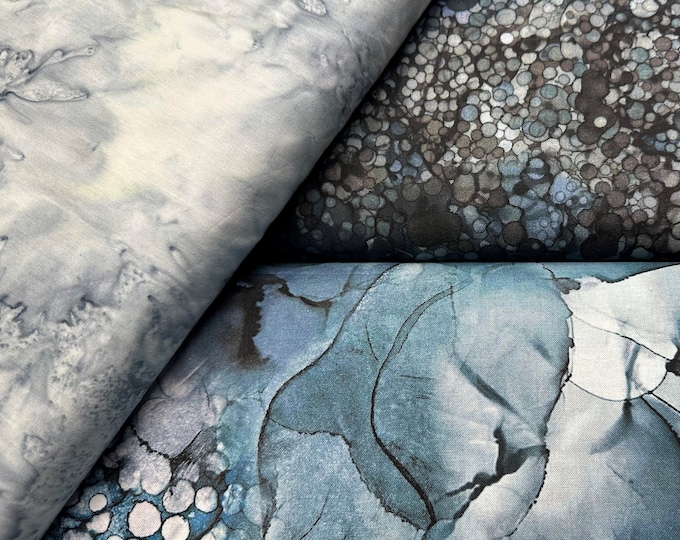 Grey Fabric 3 Yard Quilt Kit-grey Cotton Quit Fabric 3-yard Bundle ...