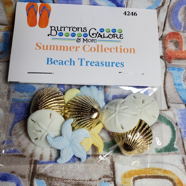Beach Theme Buttons - Etsy