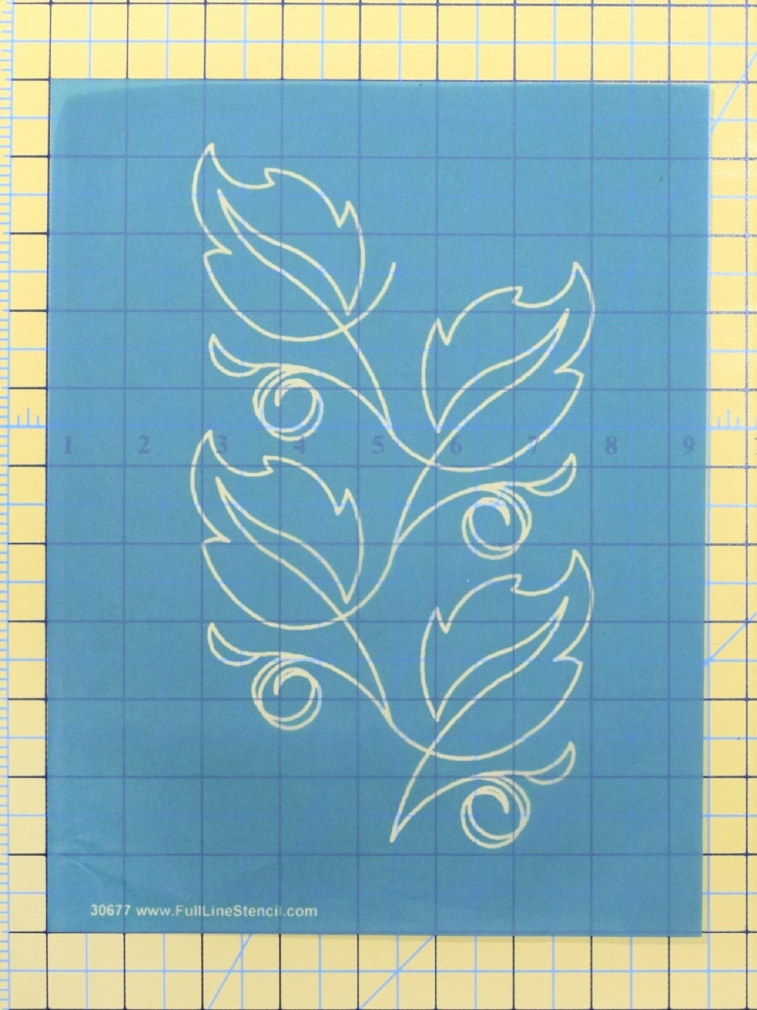 Quilt Stencil - Full Line Stencil Double Le Mae # H30677 - Use With ...