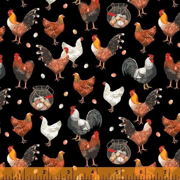 Chicken Fabric - Etsy