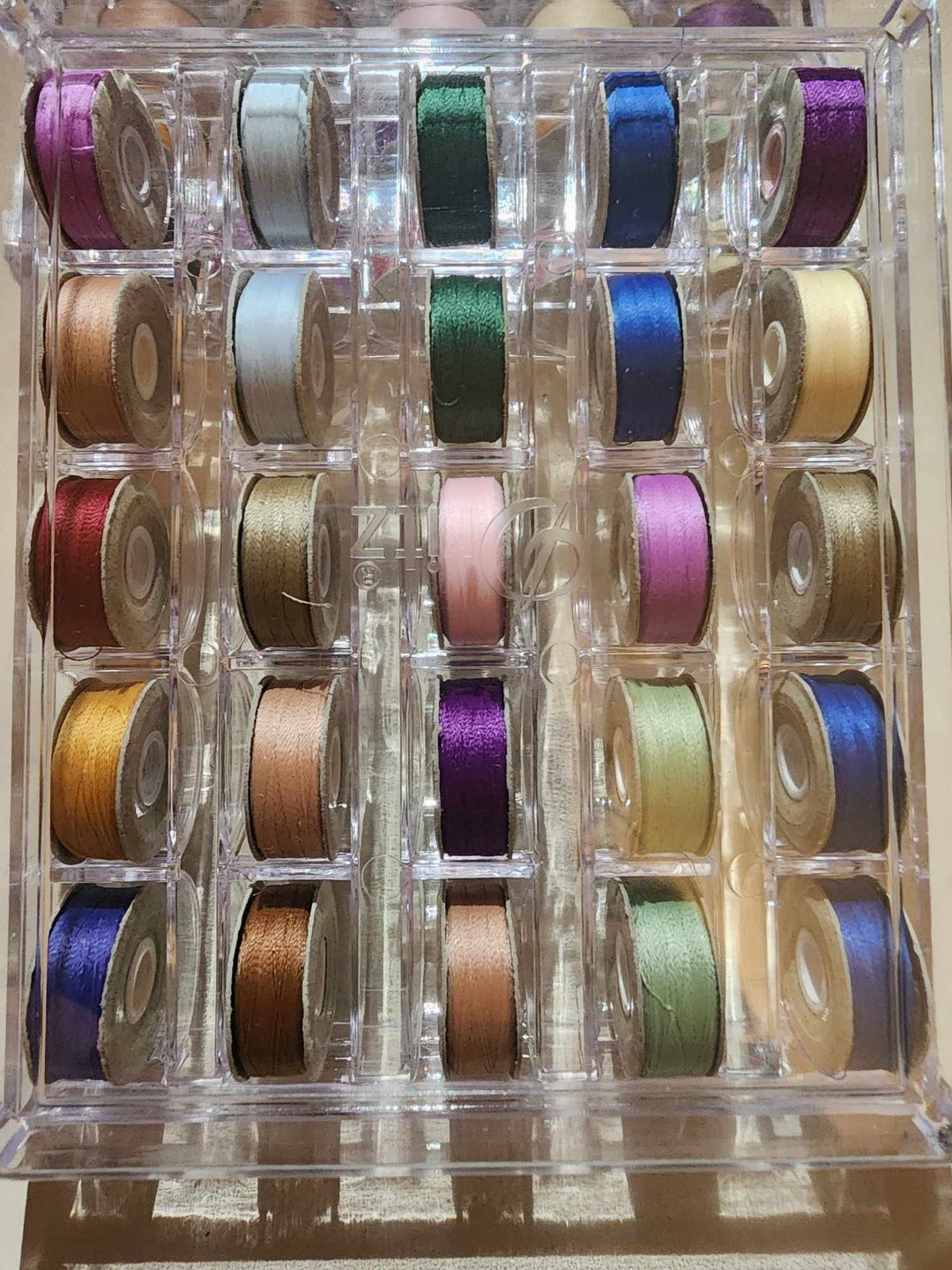 Pre Wound Bobbin Box 25 Bobbins 60 Wt Bottom Line Polyester Threads - Etsy