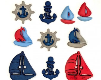 Nautical Buttons - Etsy
