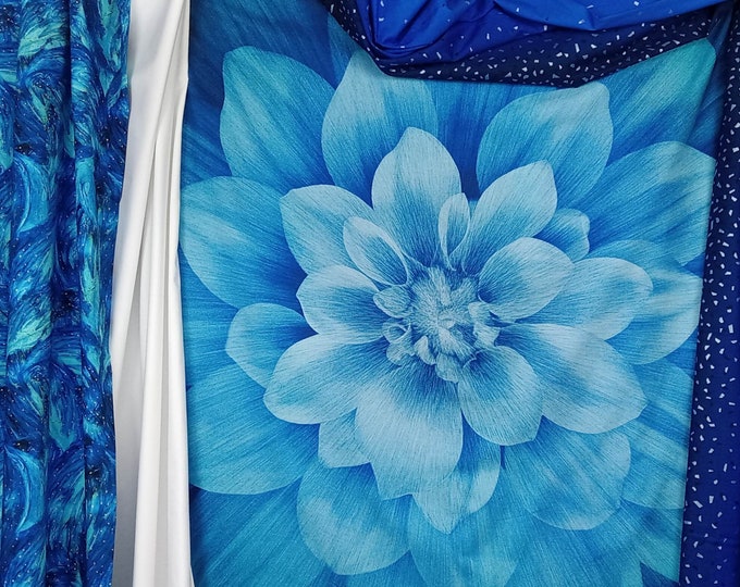 Flower Fabric - Floral Quilt Panel Fabric - Flower Quilt Kit - Dream ...